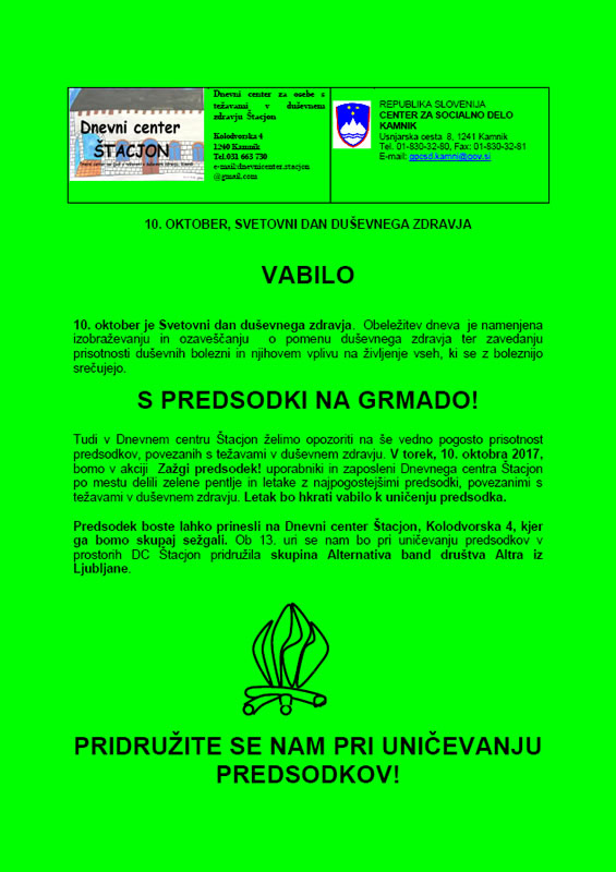 S predsodki na grmado!