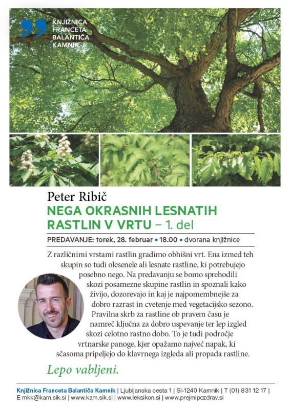 Peter Ribič: Nega okrasnih lesnatih rastlin - 1. del