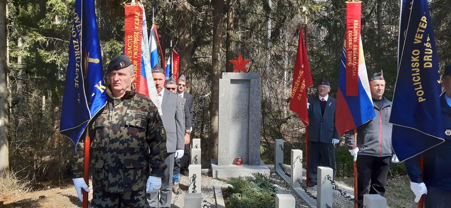 Spominska slovesnost pri partizanskem spomeniku na Malem Rakitovcu