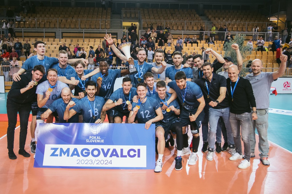 Odbojkarji Calcita so zmagovalci Pokala Slovenije
