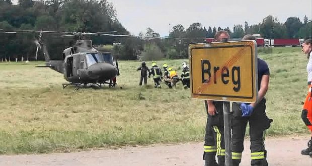 Huda delovna nesreča na Bregu pri Komendi